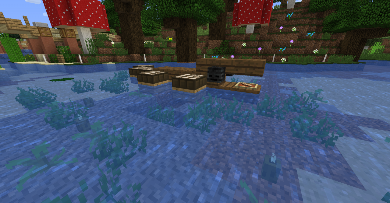 Alligator eating fish [1.13+] Minecraft Map