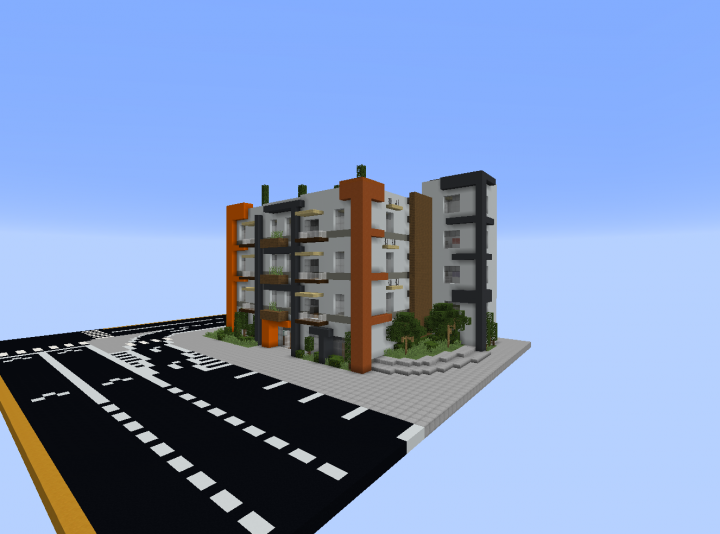 Modern Apartment Building Minecraft Map