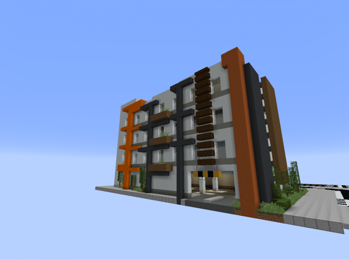 Modern Apartment Building Minecraft Map