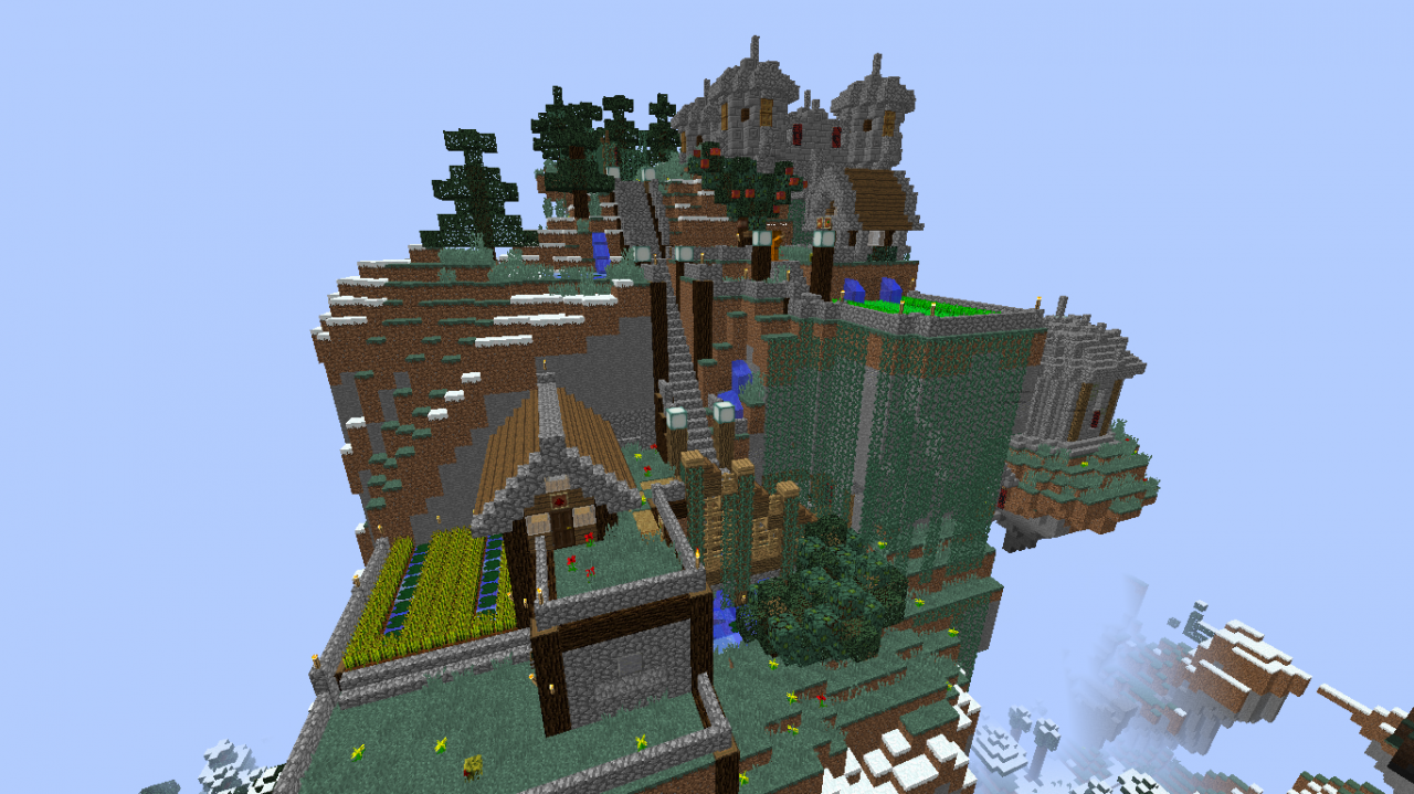 Mofi - Craft - Sky Village (With a lil Secret City) Minecraft Map