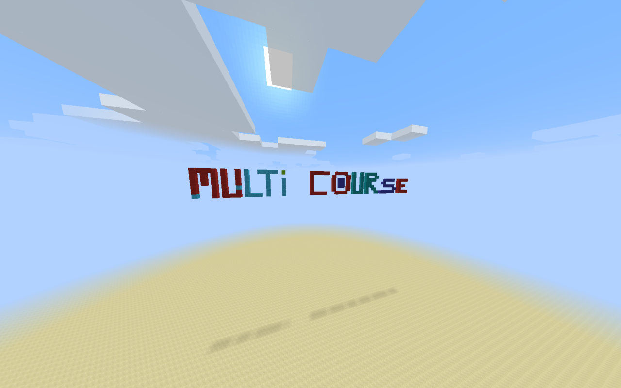 Multi course Run Minecraft Map