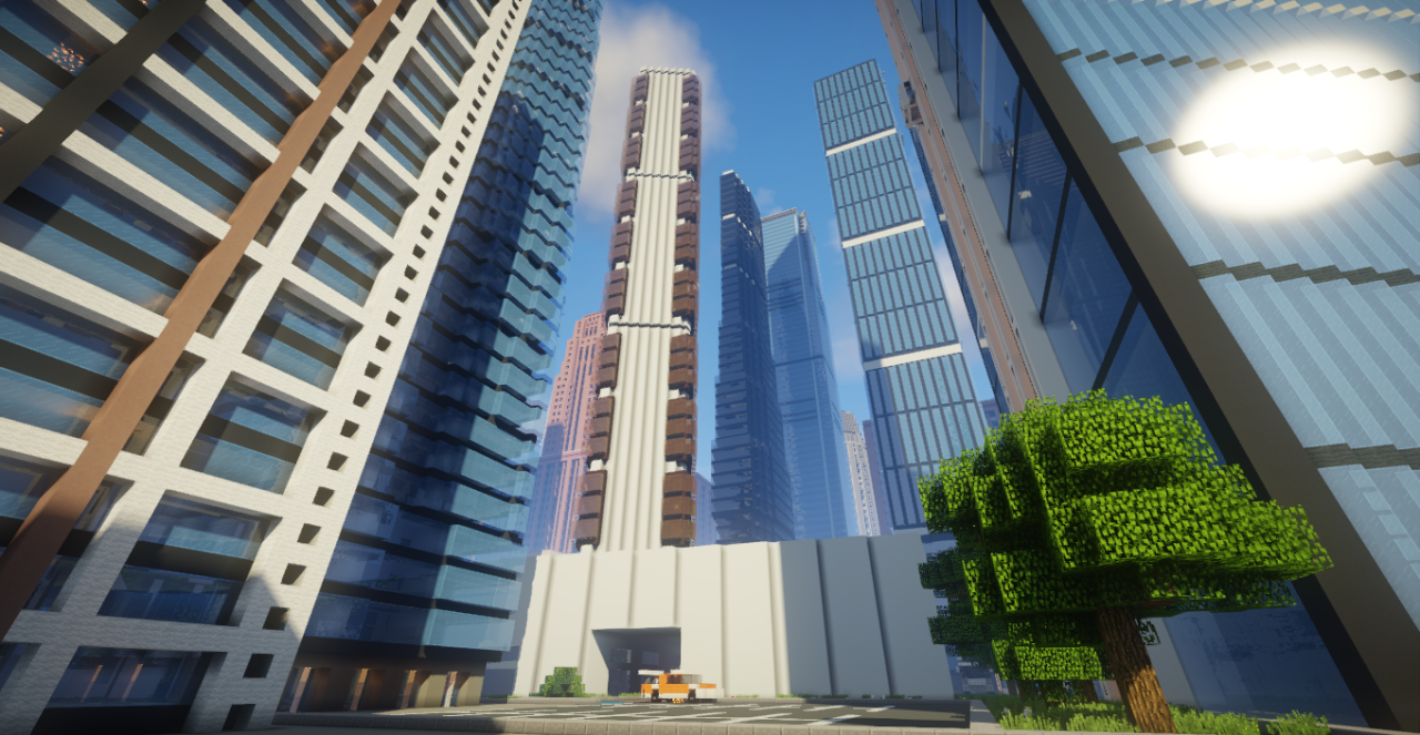 Sześcianowo City Downtown Minecraft Map