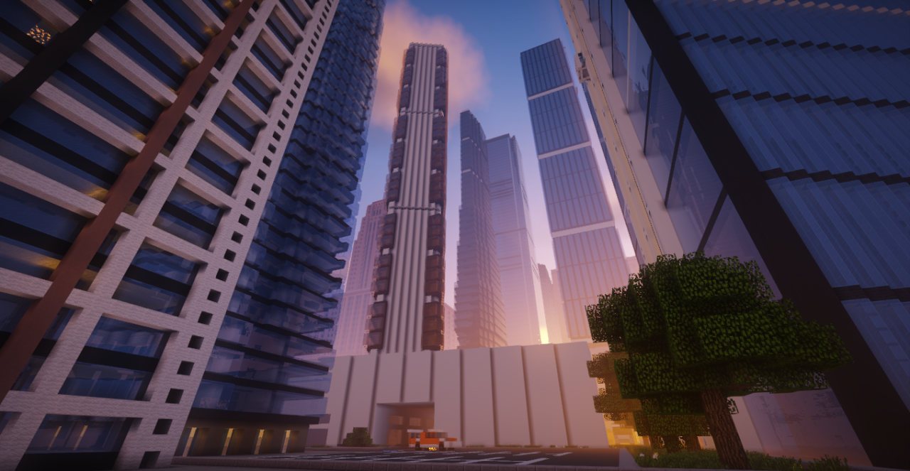 Sześcianowo City Downtown Minecraft Map