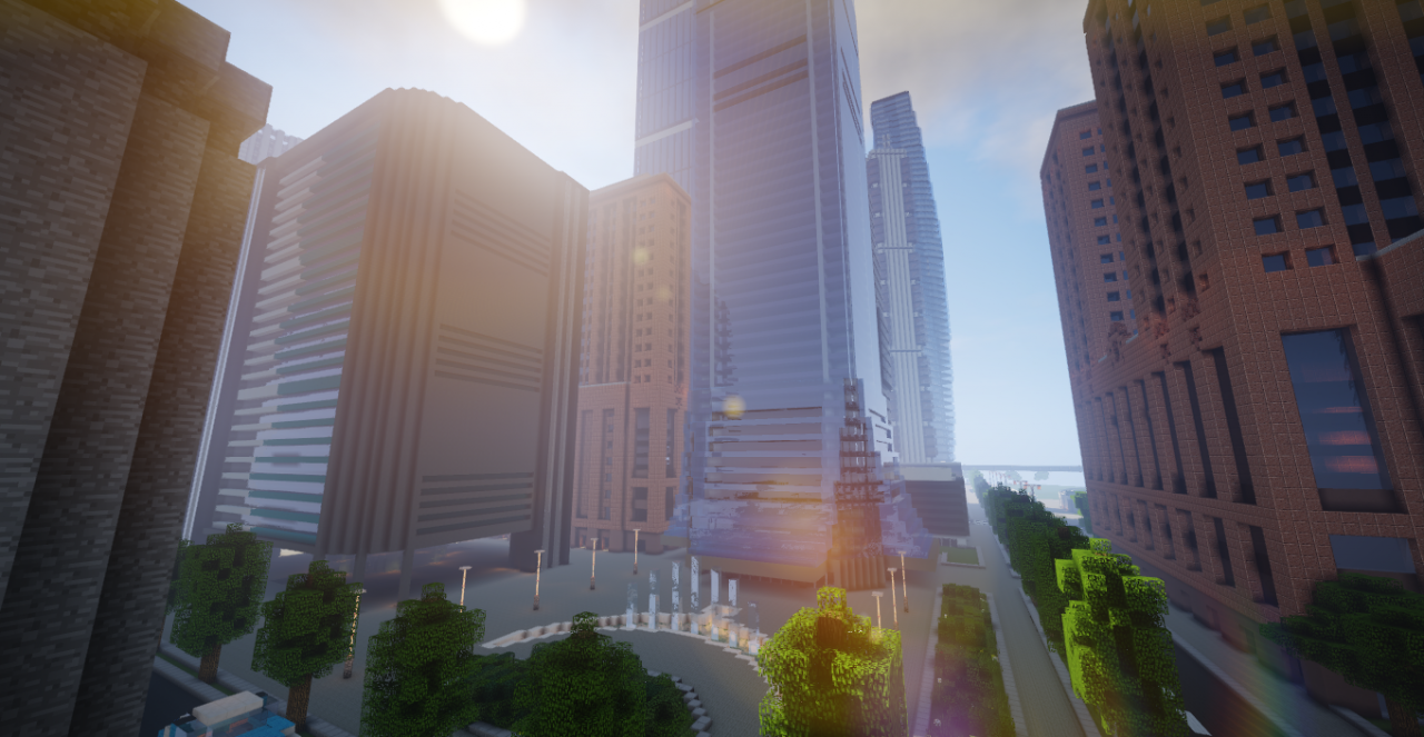 Sześcianowo City Downtown Minecraft Map