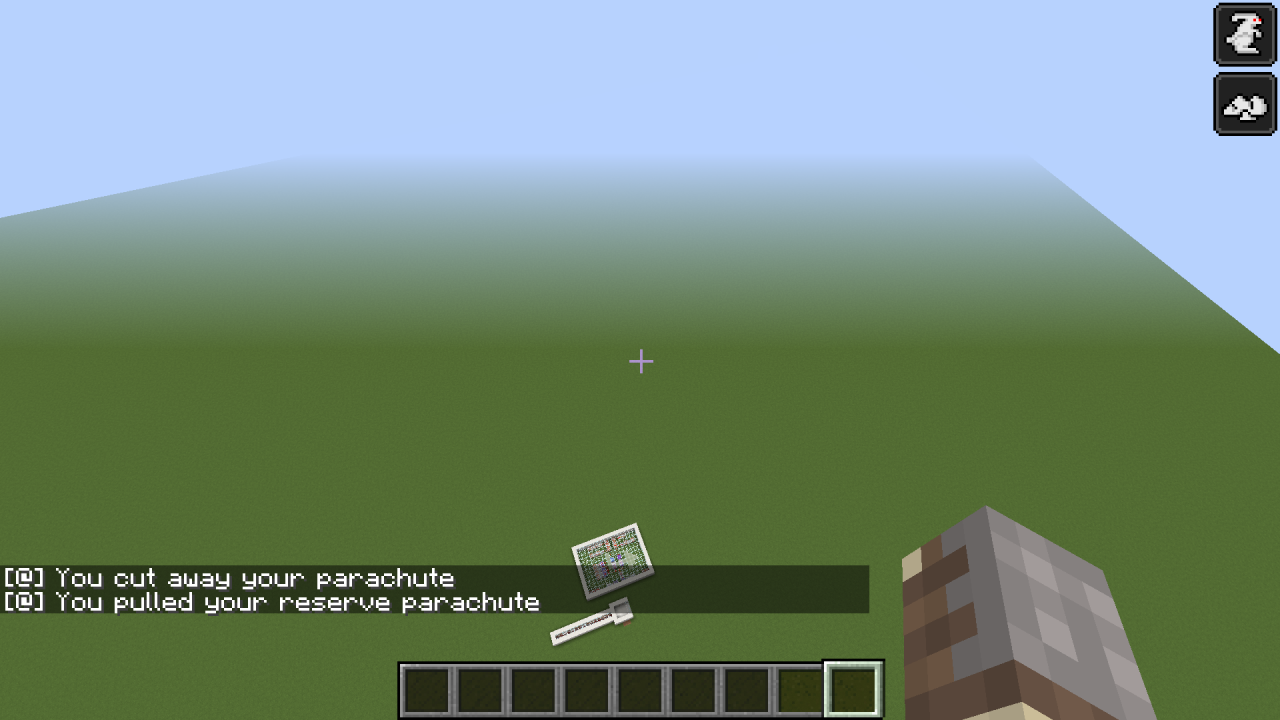 Skydive using commands Minecraft Map