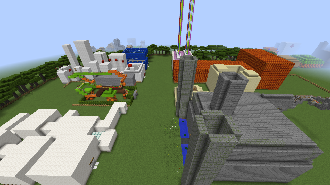 Minecraft Video Game Extravaganza Amusement Park! (Work In-Progress Map ...