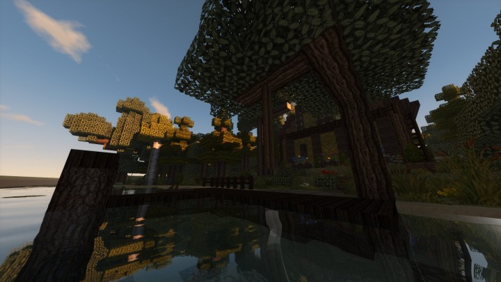 Modern Lakeside Cabin Minecraft Map