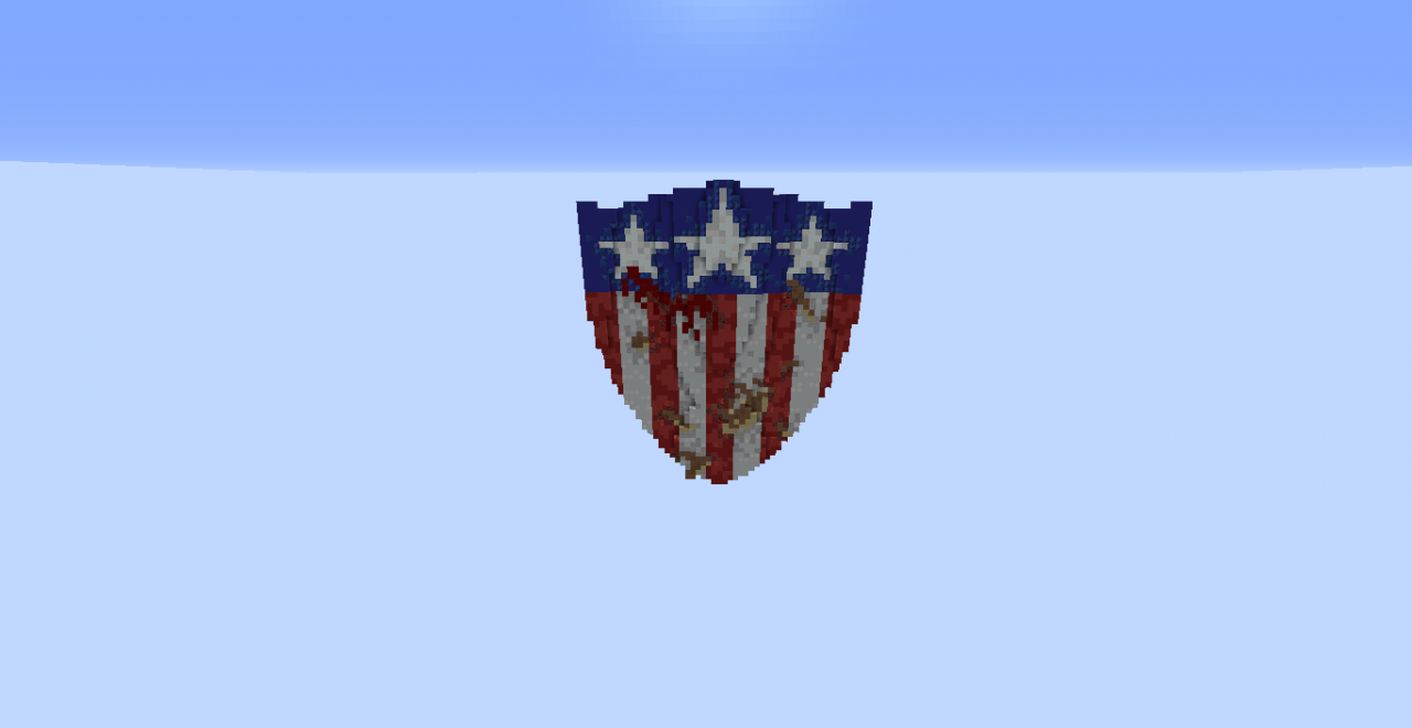 2 Gigantic Captain America shields Minecraft Map