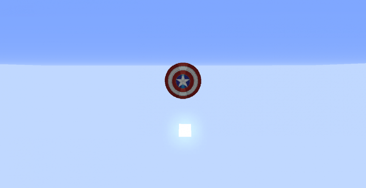 2 Gigantic Captain America shields Minecraft Map