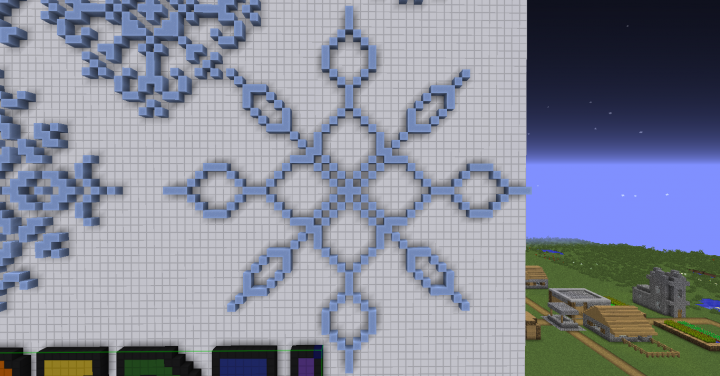 Set of 8 Snowflakes Minecraft Map
