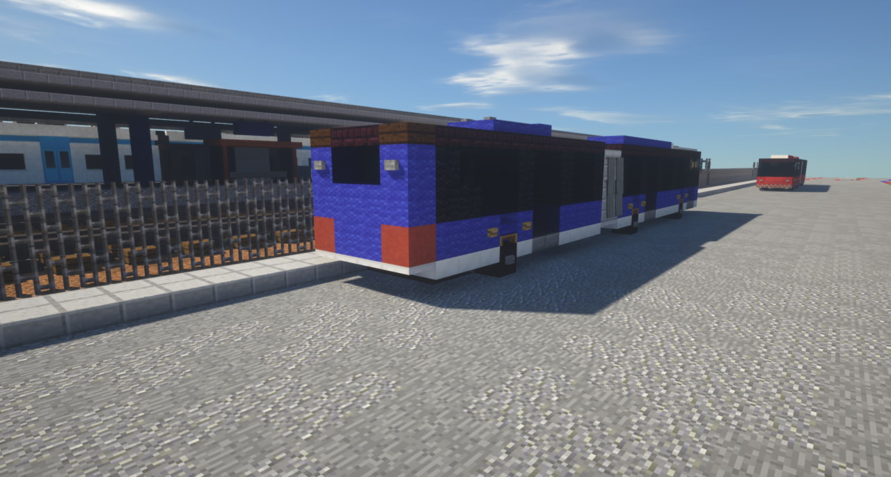 MAN Lion's City G CNG Bus (Stock, Stockholm Livery) Minecraft Map