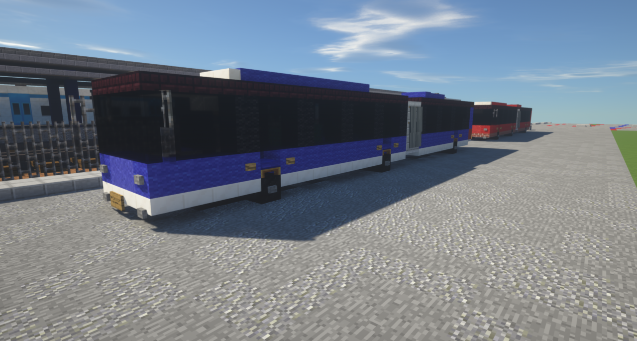 MAN Lion's City G CNG Bus (Stock, Stockholm Livery) Minecraft Map