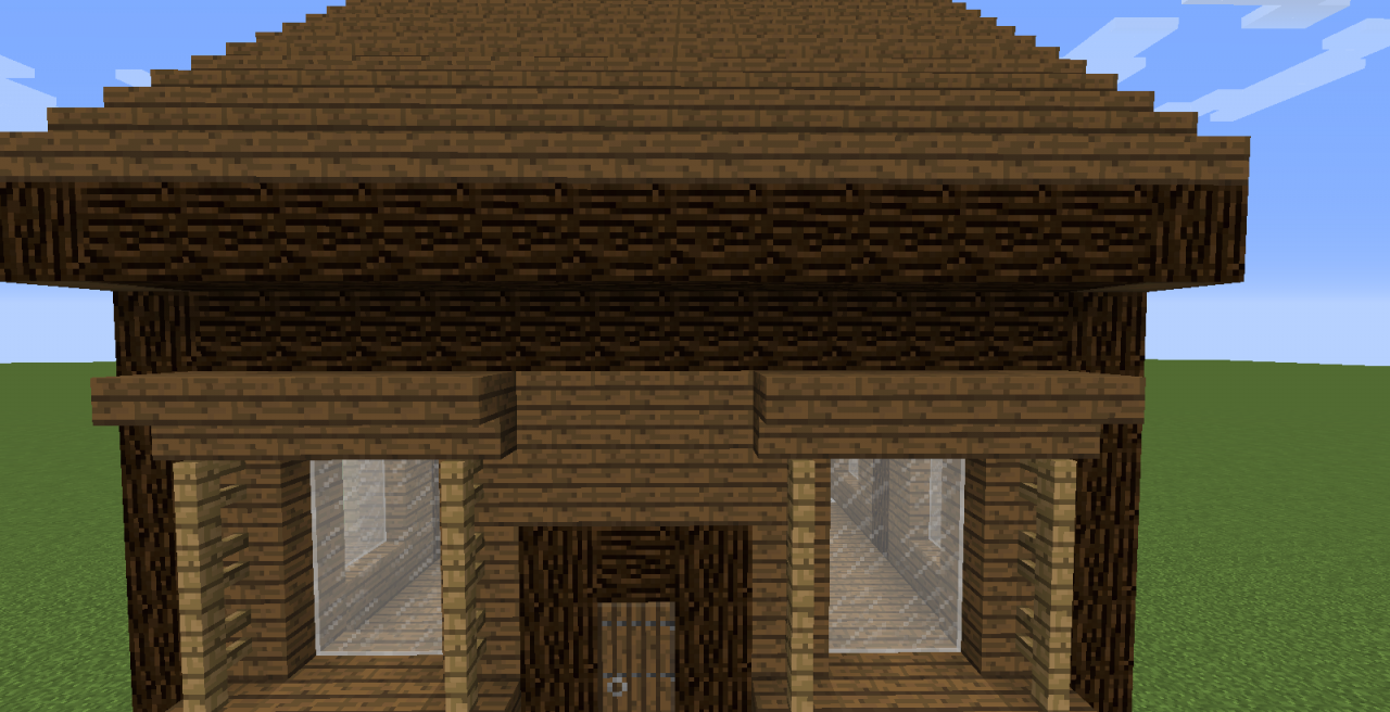 Simple 4 house village Minecraft Map