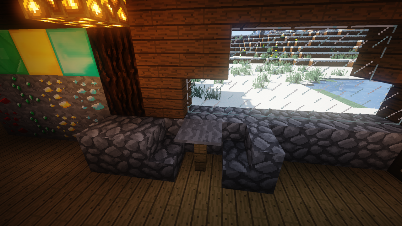 The Beautiful Mansion And The Ice Spike Base Minecraft Map