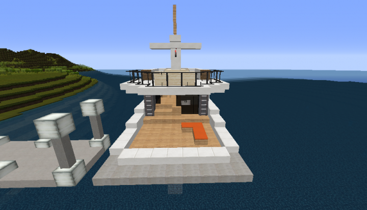 Tiny dock with Yacht and heli | WWNR | Minecraft Map