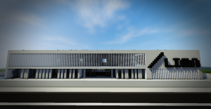 Monochrome middle high school Minecraft Map