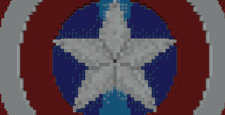2 Gigantic Captain America shields Minecraft Map