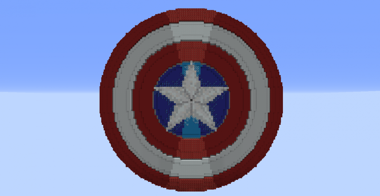 2 Gigantic Captain America shields Minecraft Map