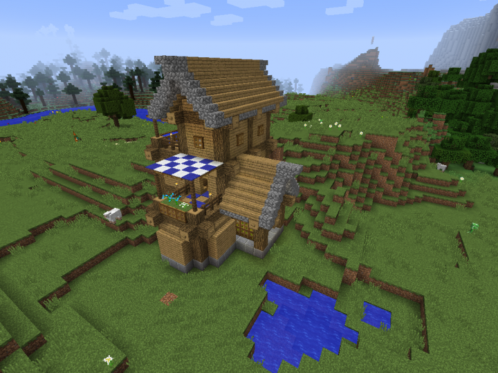 5x5 Chunks Houses Minecraft Map