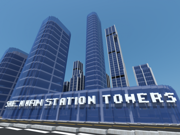 Shenwan Station Towers Plot, Shenzhen GD Minecraft Map