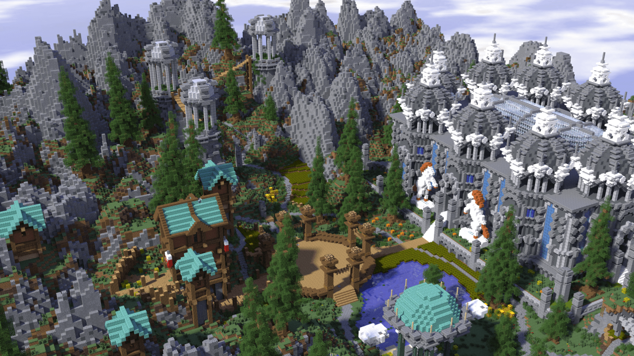 SwordVale | MASSIVE THEMED HUB Minecraft Map