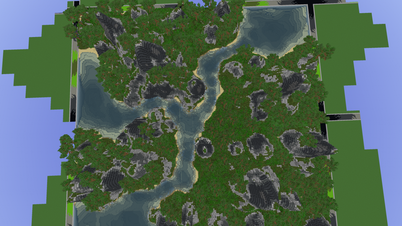 Jungle Terrain Minecraft Map