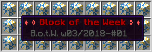 ♦ Block of the Week ♦ (w03 / 2018 part 1/16) Minecraft Map