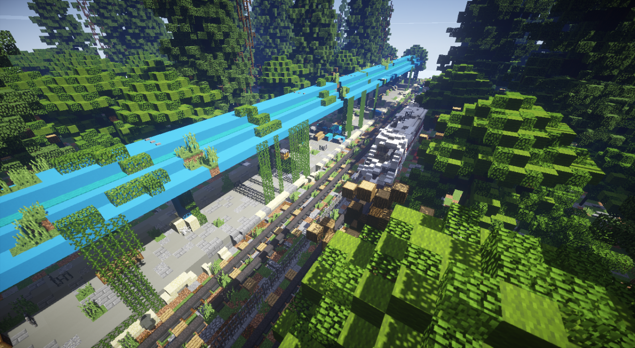 Abandoned Train Station | Forest Minecraft Map