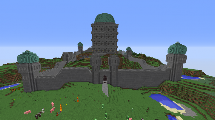 Wyld Citadel - Prismarine and Stone Survival Build Minecraft Map