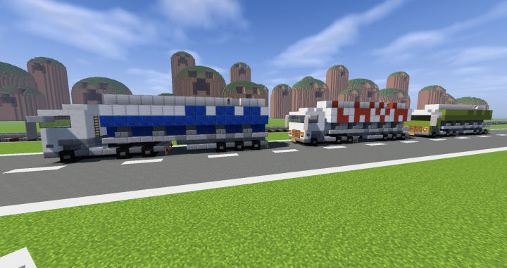 LAVA - WATER - GAS Truck Minecraft Map