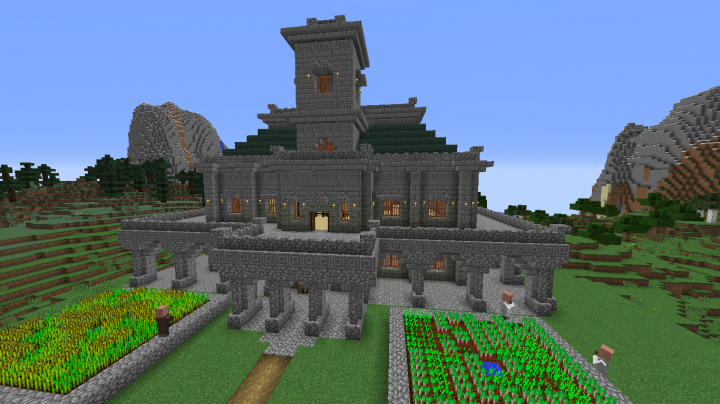 Wyld Citadel - Prismarine and Stone Survival Build Minecraft Map