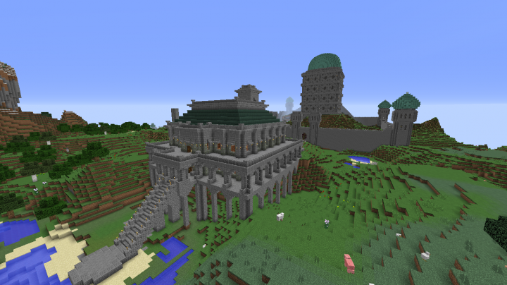 Wyld Citadel - Prismarine and Stone Survival Build Minecraft Map