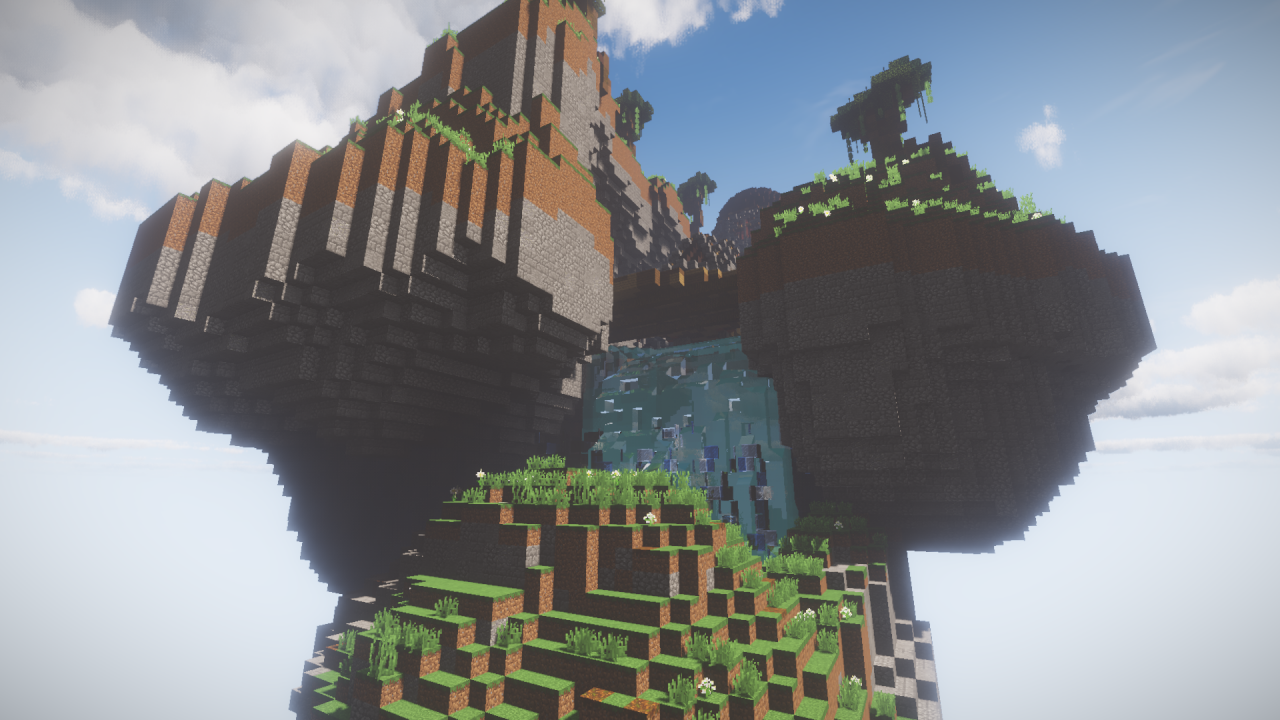 Floating KitPVP Island Spawn Minecraft Map