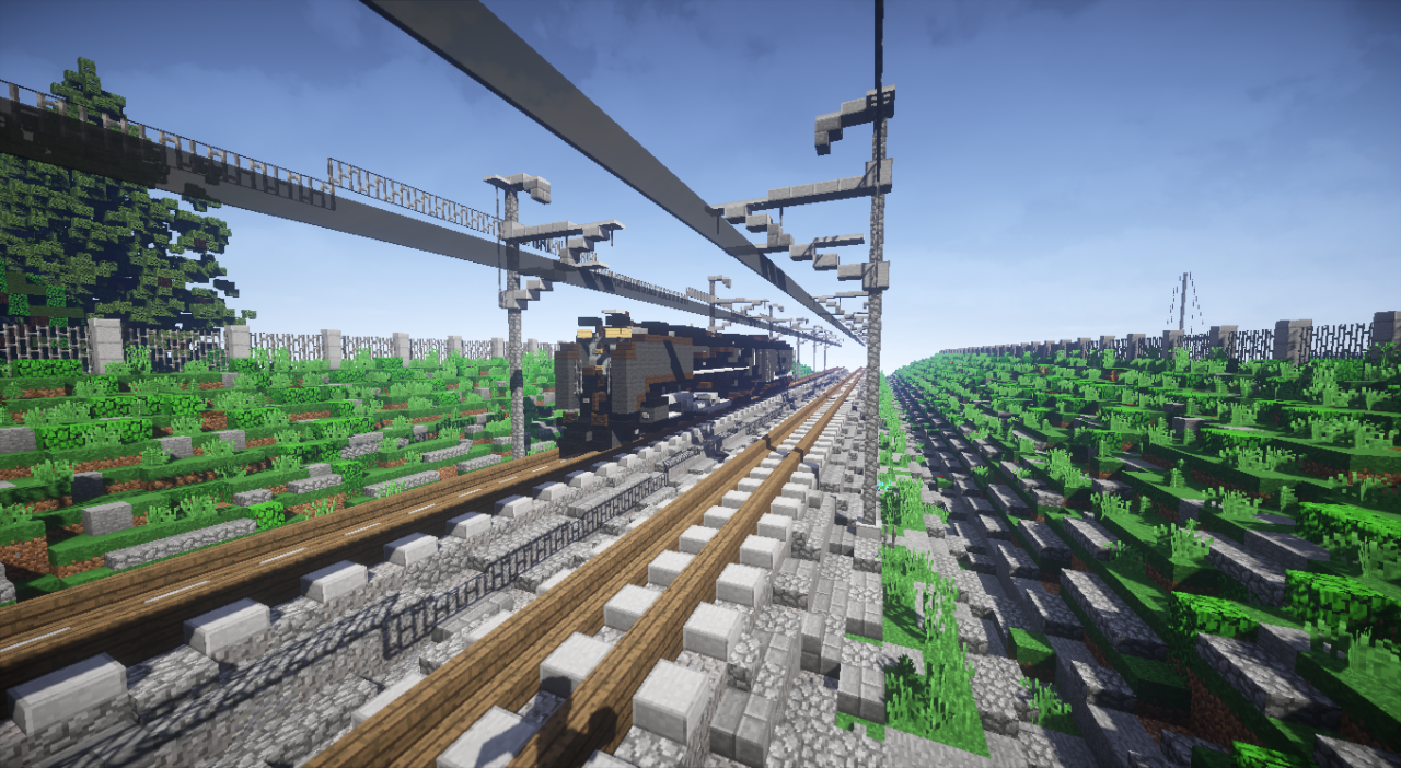 Union Pacific Challenger 844 Steam locomotive Minecraft Map