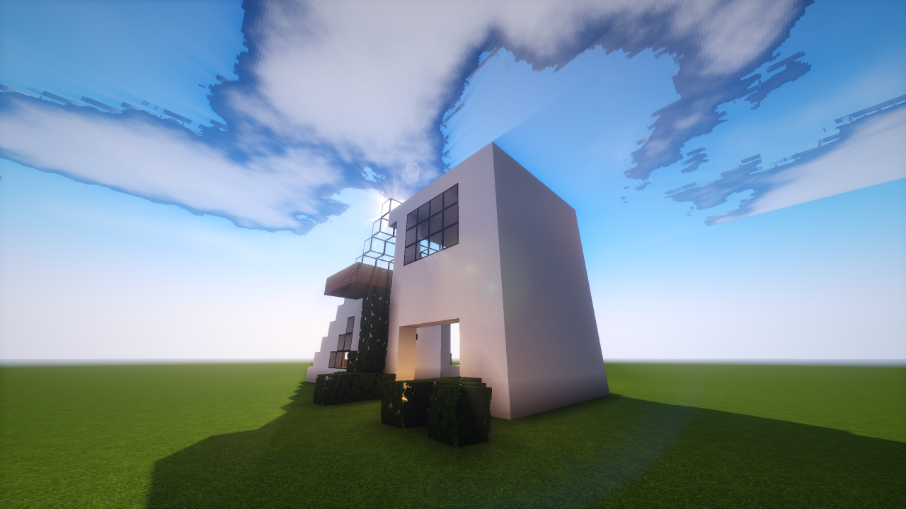BOXY CLEAN Modern House 1.12 Minecraft Map