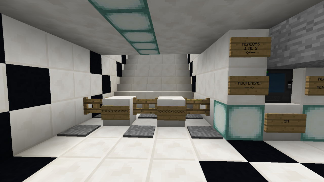 MODERN TRAIN STATION/NREDOM NOITATSNIERT V.1 Minecraft Map