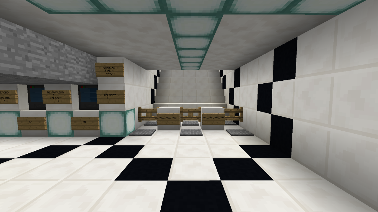 MODERN TRAIN STATION/NREDOM NOITATSNIERT V.1 Minecraft Map