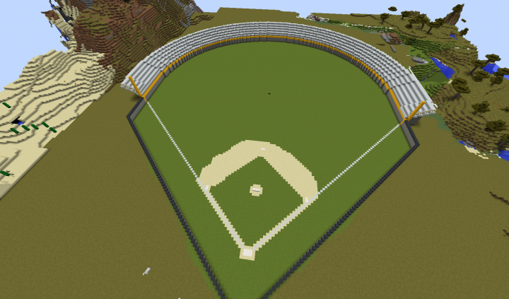 Simple Baseball park Minecraft Map