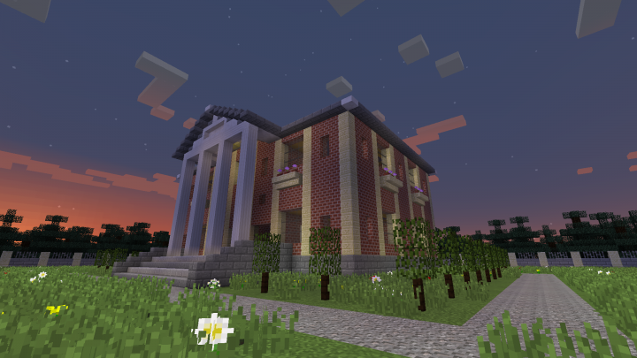 Colonial style mansion Minecraft Map