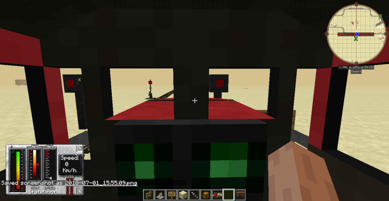 Railway signals system for traincraft (1lane) Minecraft Map