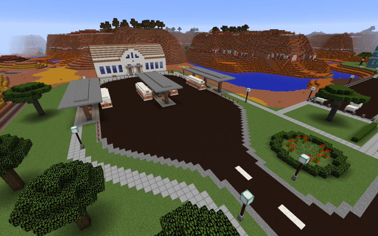 Bus Station Minecraft Map
