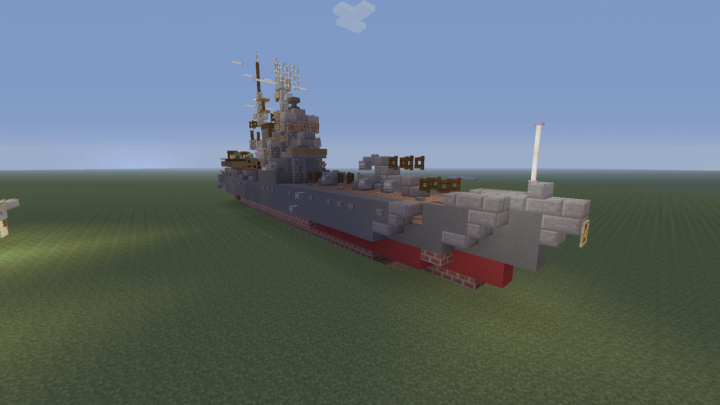 IJN Tone heavy cruiser bathtub build Minecraft Map