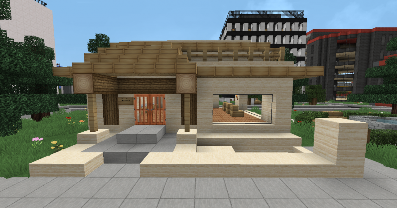 BARBERSHOP AND VANS SHOP Minecraft Map