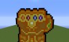 Infinity Gauntlet Pixel Art Minecraft Map