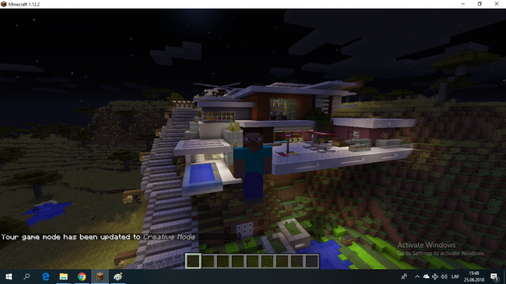 piston house Minecraft Map