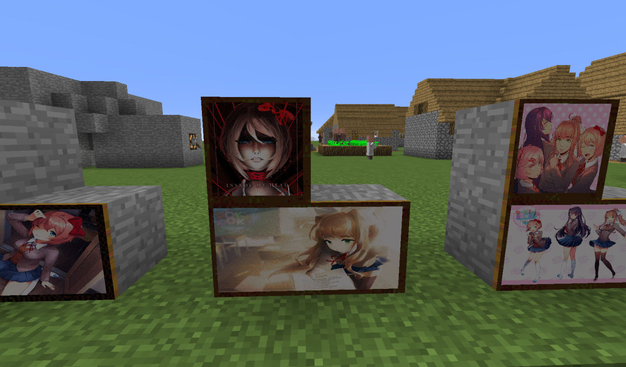 doki doki literature club Texture pack [Updated] Minecraft Texture Pack