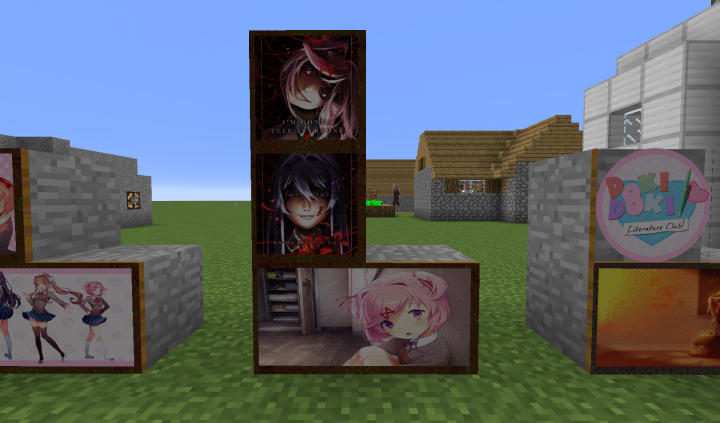 doki doki literature club Texture pack [Updated] Minecraft Texture Pack