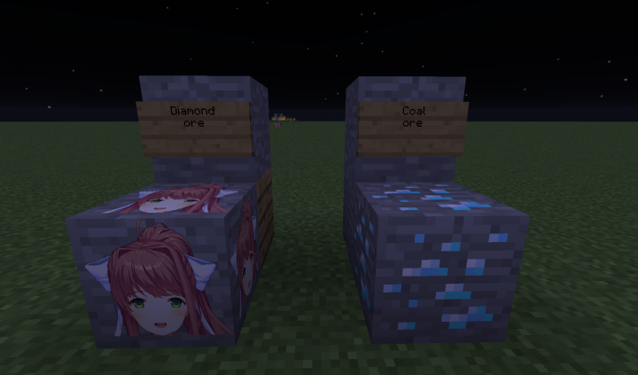 doki doki literature club Texture pack [Updated] Minecraft Texture Pack