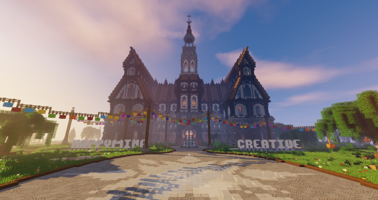 HappyMine Creative Spawn Minecraft Map