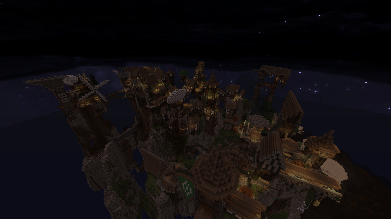 Steampunk Cliff City Minecraft Map